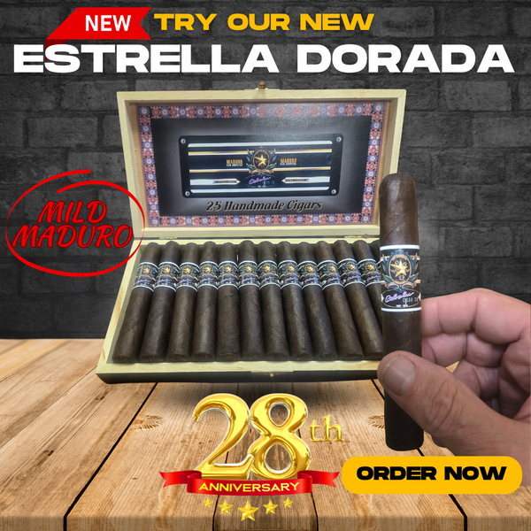 28TH Anniversary Estrella Dorada Maduro – Bobalu Cigar Company (Wholesale)